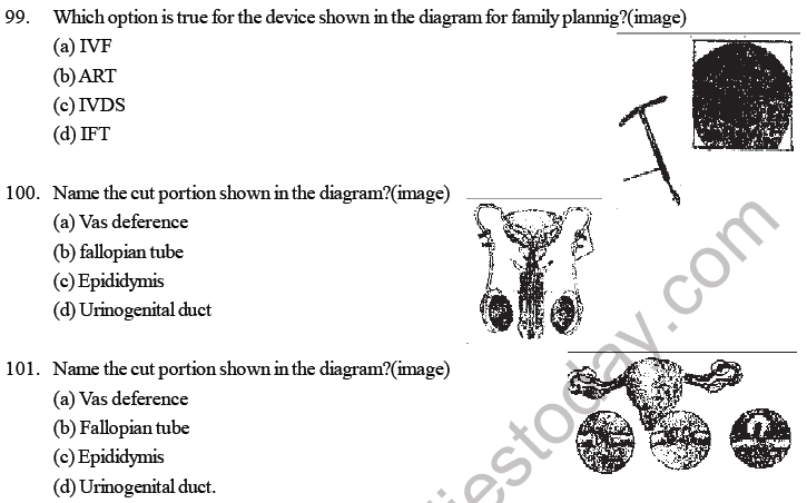 Neet Biology Reproductive Health Mcqs Set B Multiple Choice Questions
